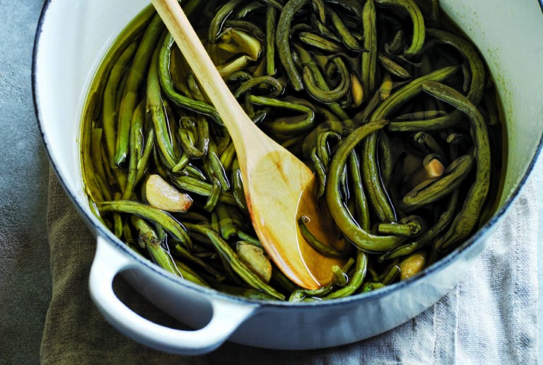 Naomi Pomeroy's Long-Cooked Green Beans | TASTE