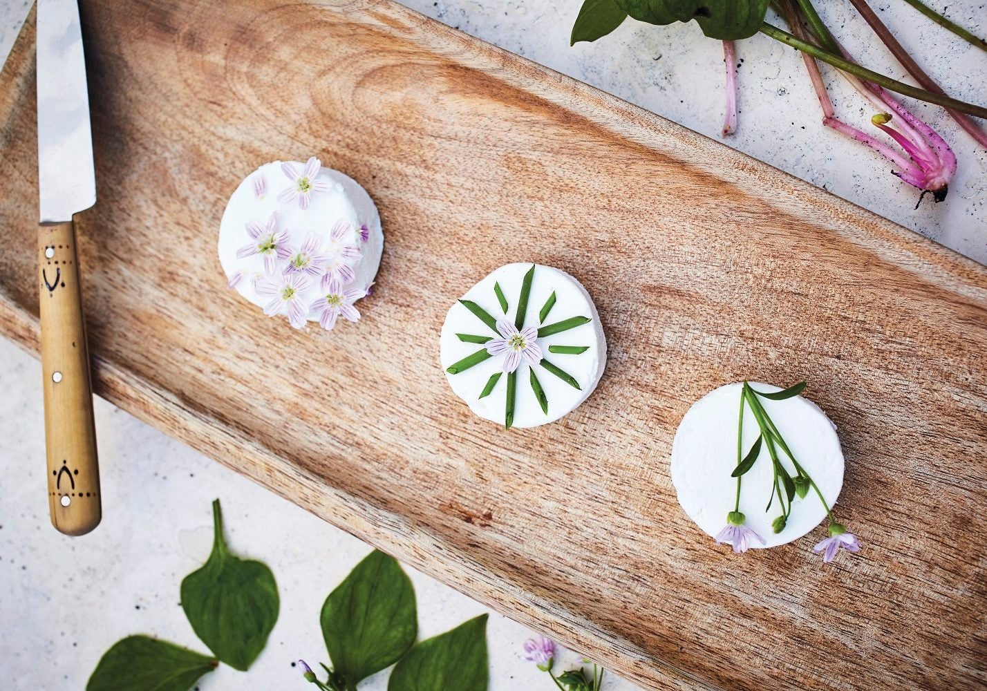 Edible Flower-Pressed Cheese | TASTE