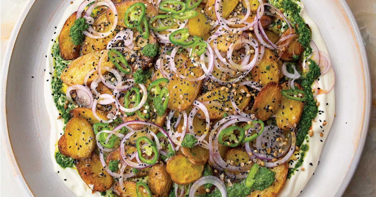 Chaat Masala Potatoes with Yogurt and Tamarind | TASTE